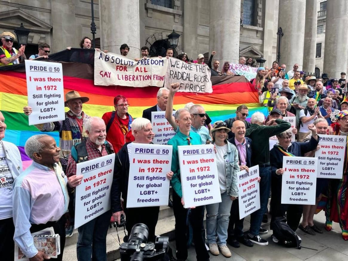 They celebrated the exact 50th anniversary of UK’s first Pride - QX ...