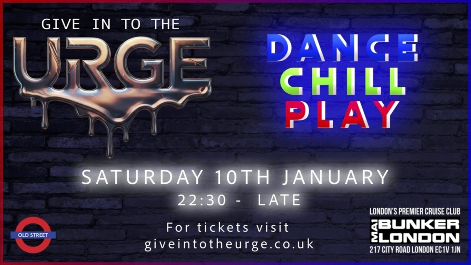 CANCELLED Neon Nights presents URGE at the Bunker Bar on Saturday 10 ...